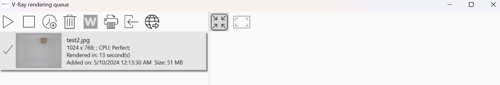 Add-on Photo Tuning > V-Ray Rendering Queue - ViSoft Help Center